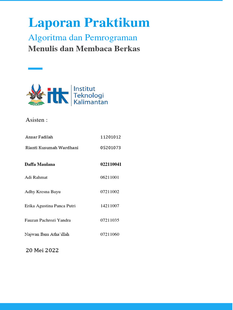 Laporan Tugas - Algoritma Pemrograman | PDF