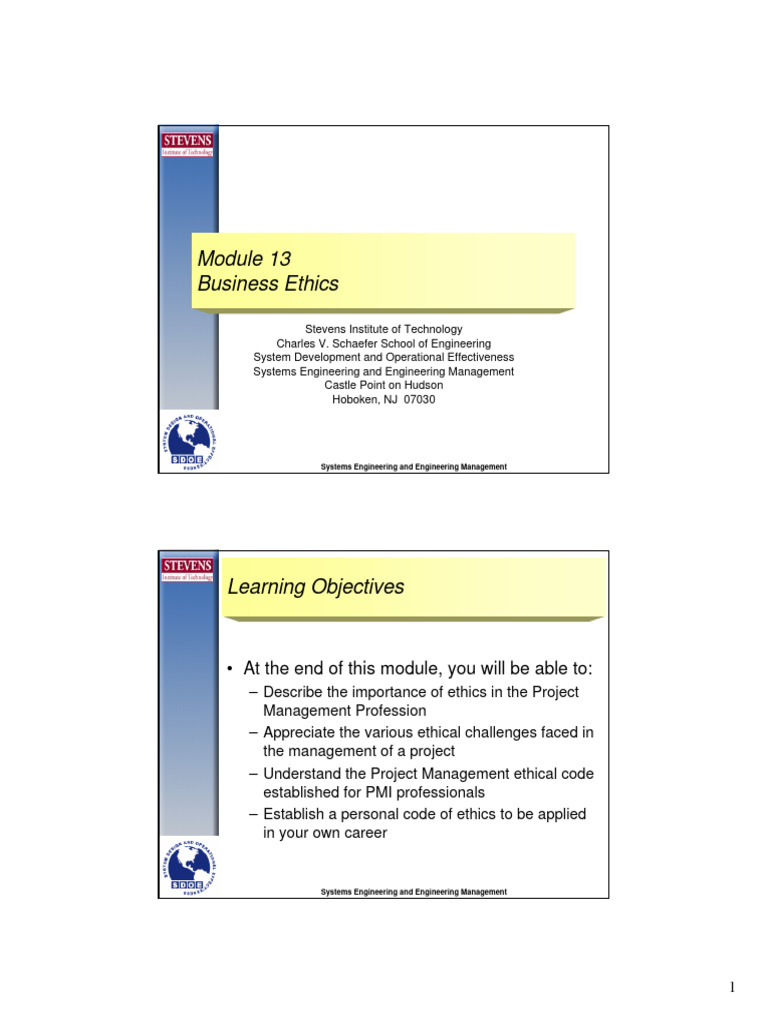 Business Ethics in Project Management | PDF
