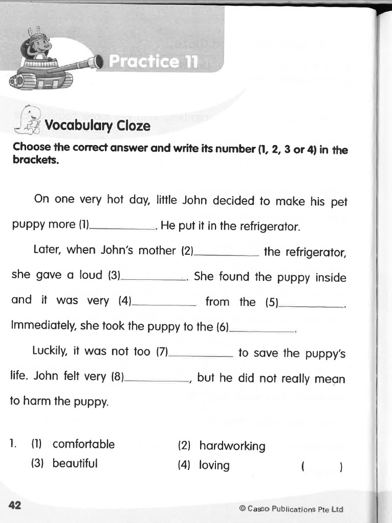 P2 Classroom English (Practice 11-20) | PDF