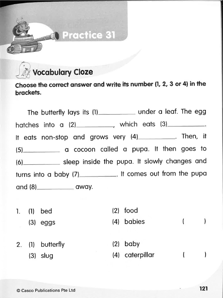 P2 Classroom English (Practice 31-40) | PDF