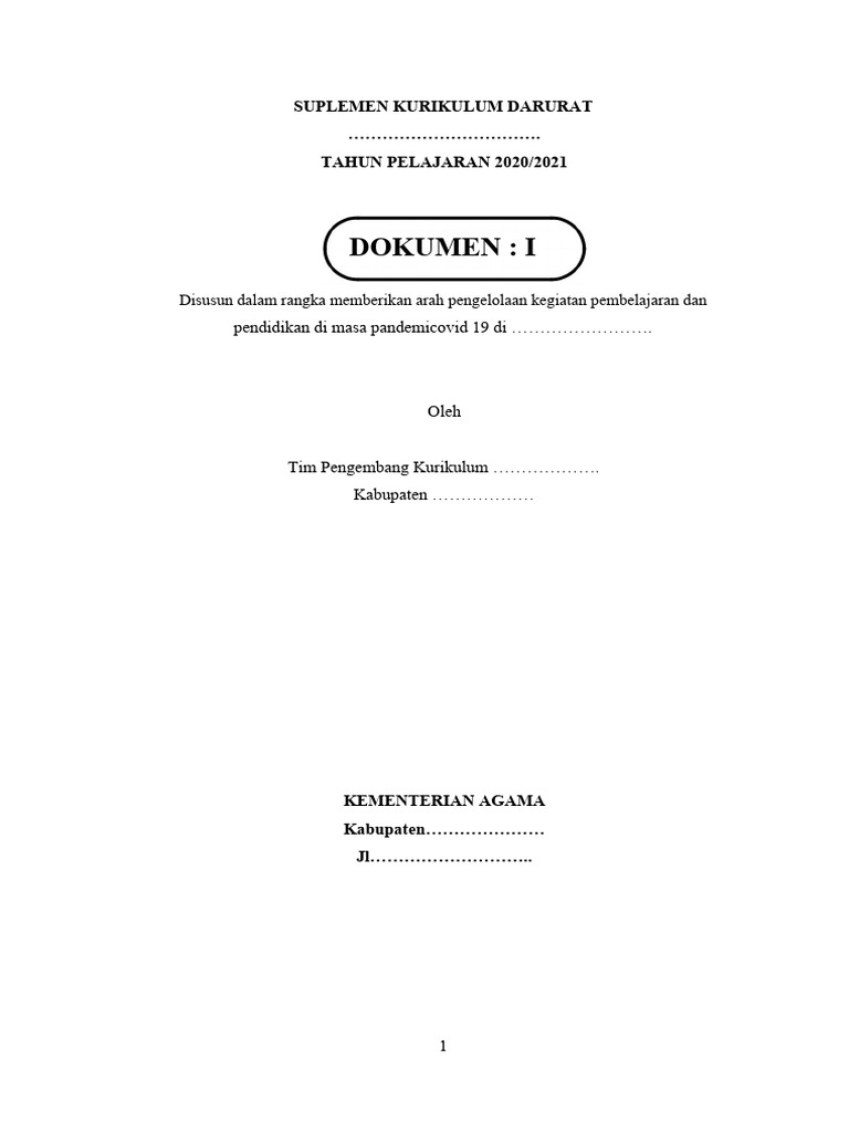 Contoh KTSP 2020 | PDF