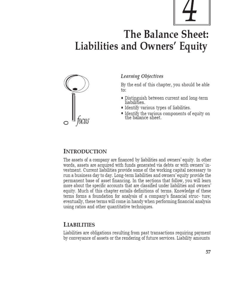 The Balance Sheet, L+E | PDF | Equity (Finance) | Bonds (Finance)