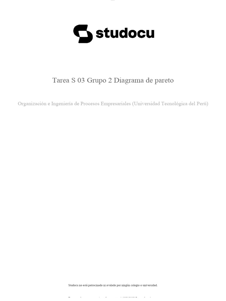 Tarea S 03 Grupo 2 Diagrama de Pareto | PDF | Economias