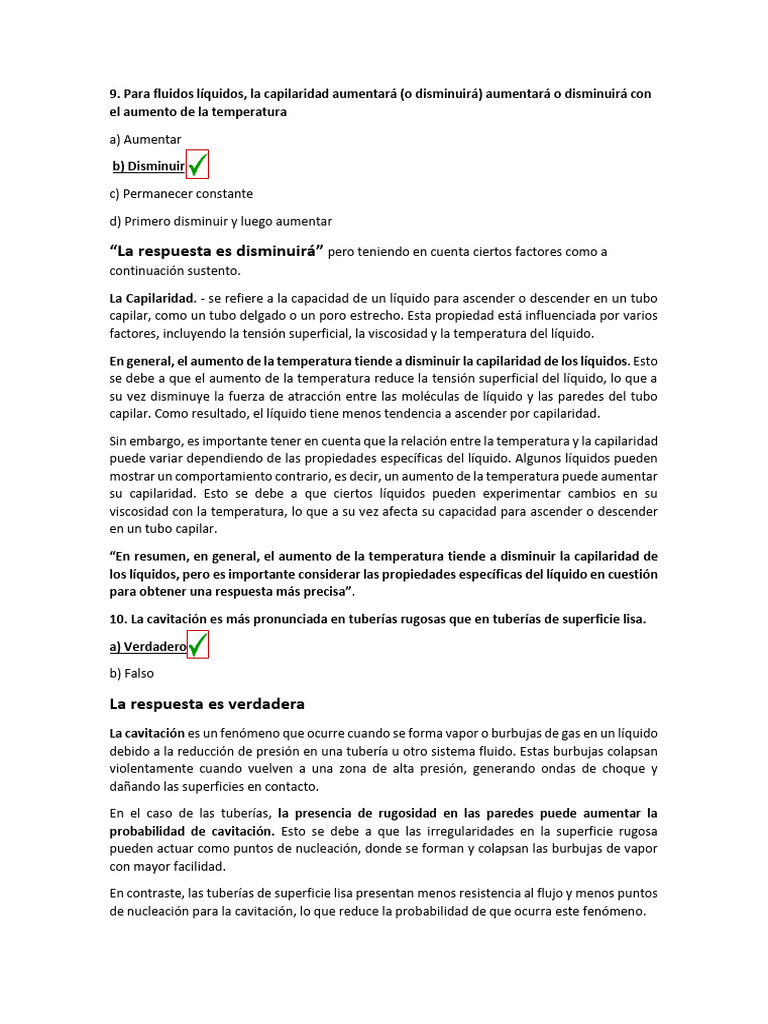 Preguntas 9 y 10 Desarroladas Por James. | PDF | Líquidos | Viscosidad