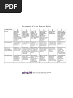 Speaking and Writing Rubrics | PDF | Speech | Reading Comprehension