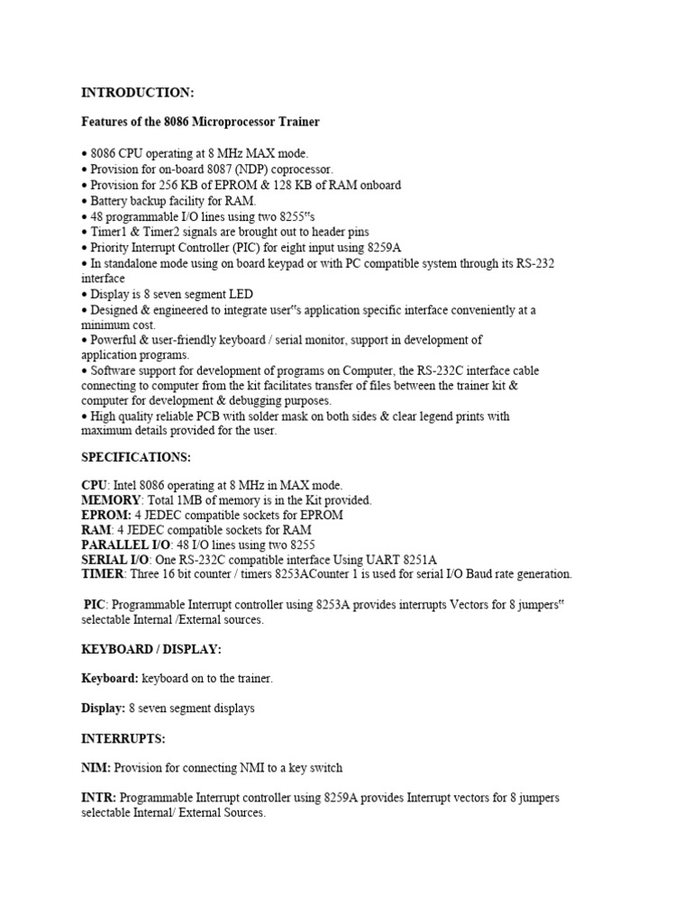 Experiment 1 For Students | PDF | Microcontroller | Input/Output