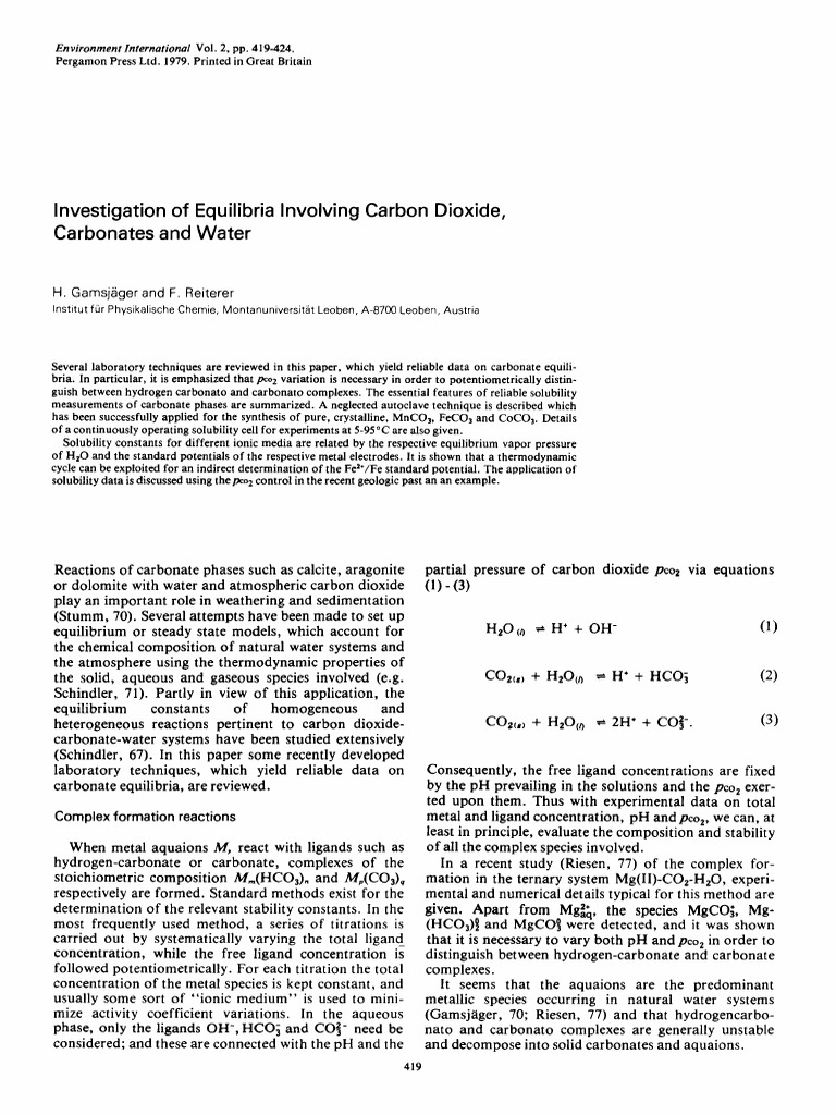 1 s2.0 0160412079900187 Main | PDF | Solubility | Chemical Equilibrium
