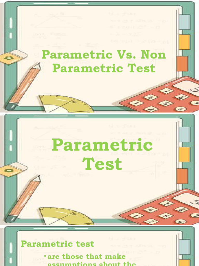 Parametric Vs Non Parametric Test | PDF | Statistics | Nonparametric ...