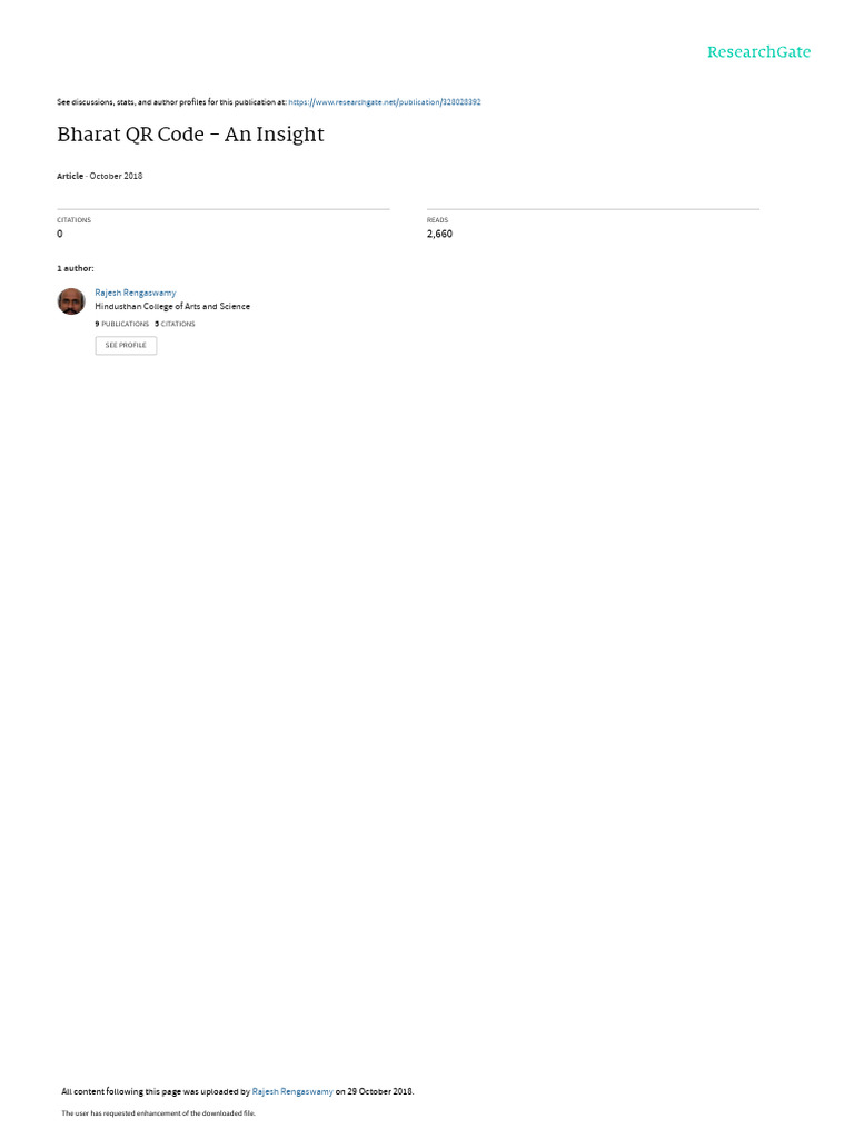 BharatQRCode AnInsight | PDF | Qr Code | Debit Card