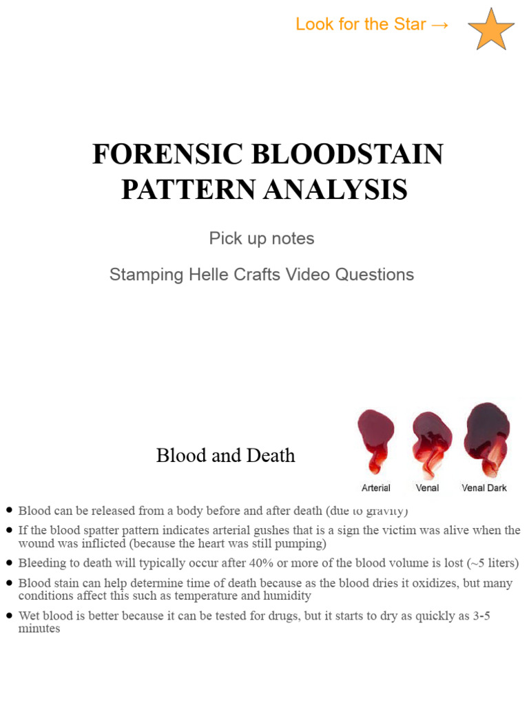 Blood Spatter | PDF