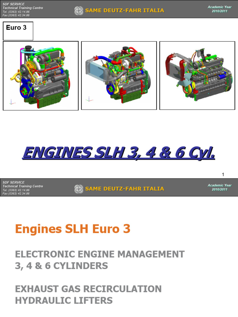 1) MOTORE EURO 3 - en SAME | PDF | Turbocharger | Internal Combustion ...