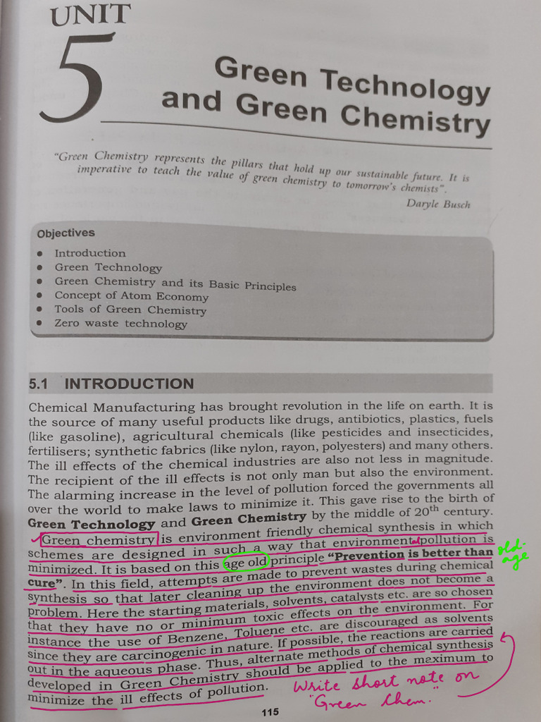 Reference Book Green Chemistry | PDF