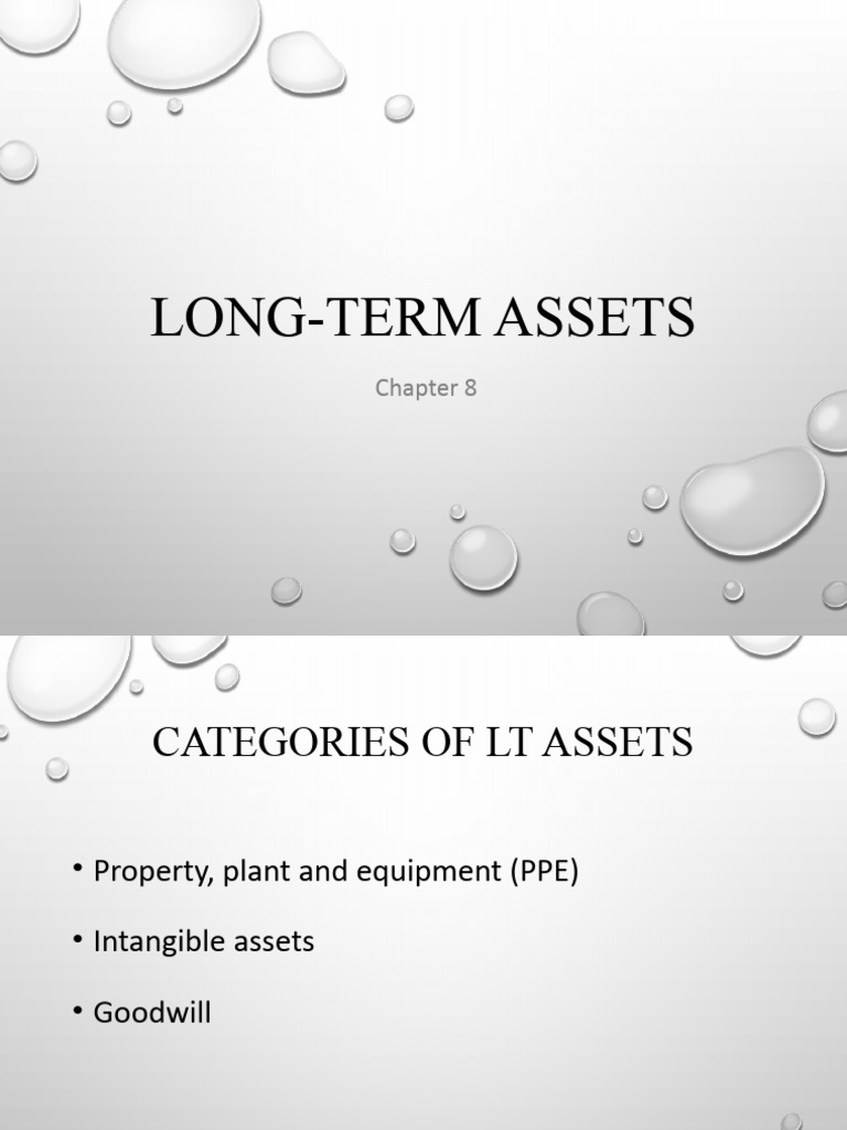 Acct 100 Chapter 8 Notes S22 | PDF | Depreciation | Goodwill (Accounting)