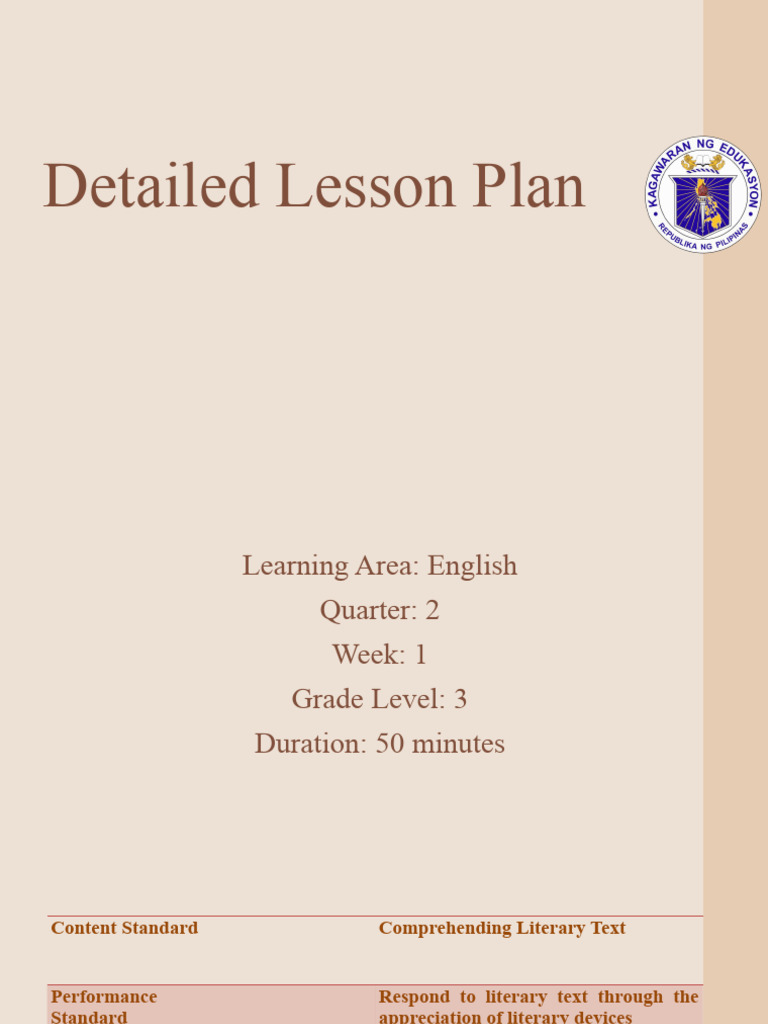 Detailed Lesson Plan | Download Free PDF | Learning | Constructivism ...