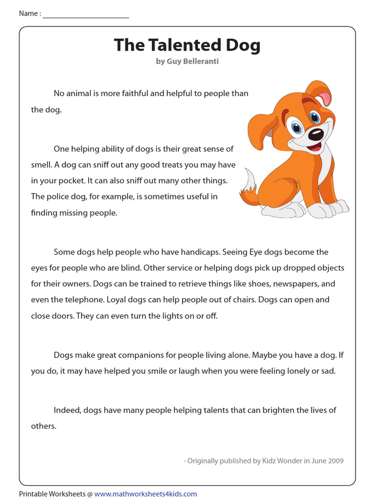 Talented-Dog Comprehension | PDF | Dogs