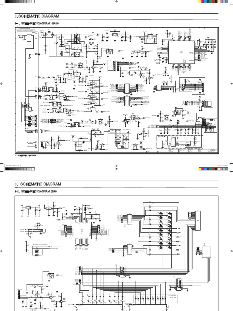 8-1. Schematic Diagram (Main) | PDF