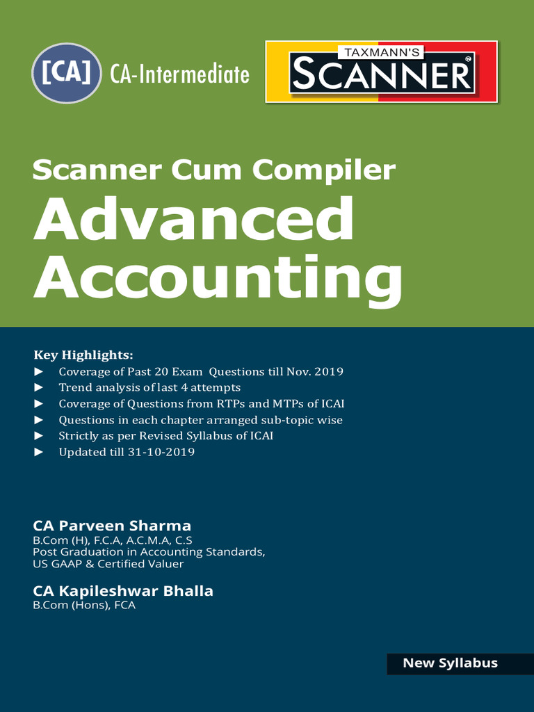 Advanced Accounting Scanner | PDF | Publishing | Computing