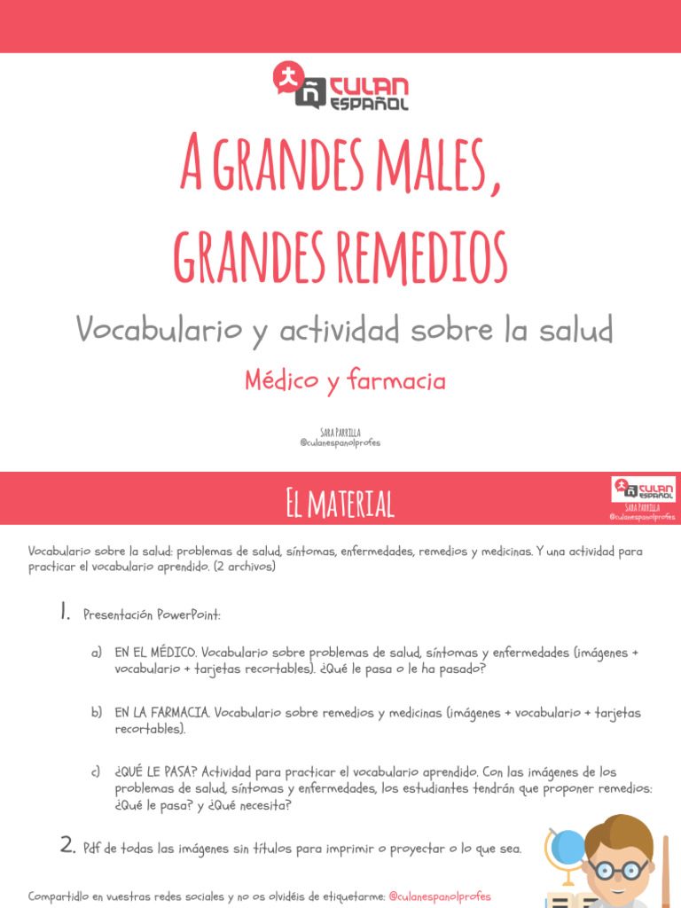 Vocabulario sobre salud y enfermedades | PDF | Inmunología | Medicina
