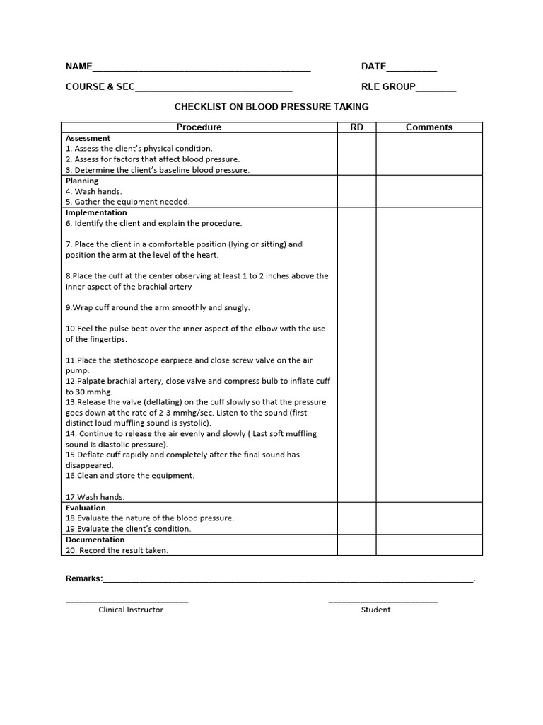 BP Taking | PDF | Wellness