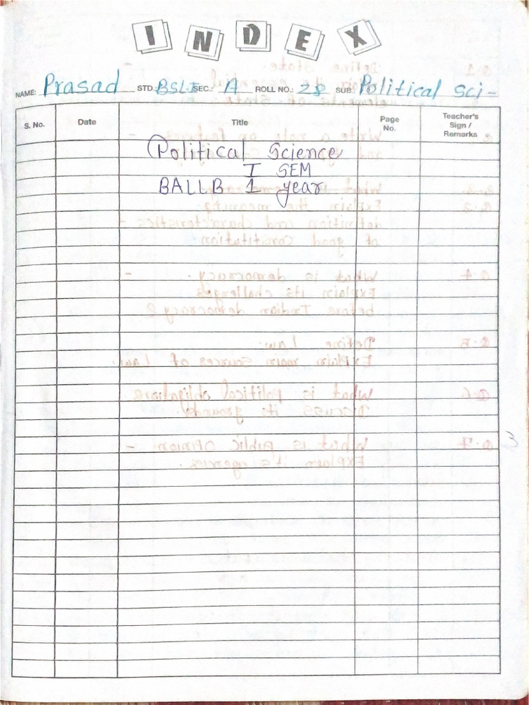 Ba Political Science | PDF