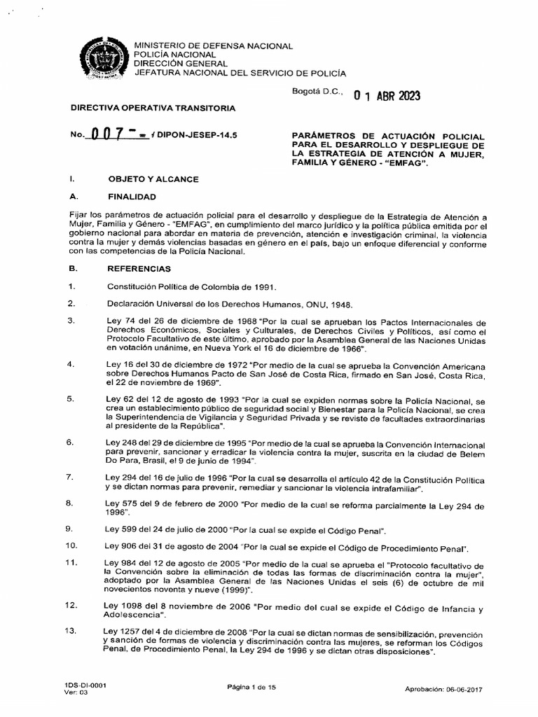 D.O.T Nro. 007 DIPON JESEP DEL 01042023 | PDF