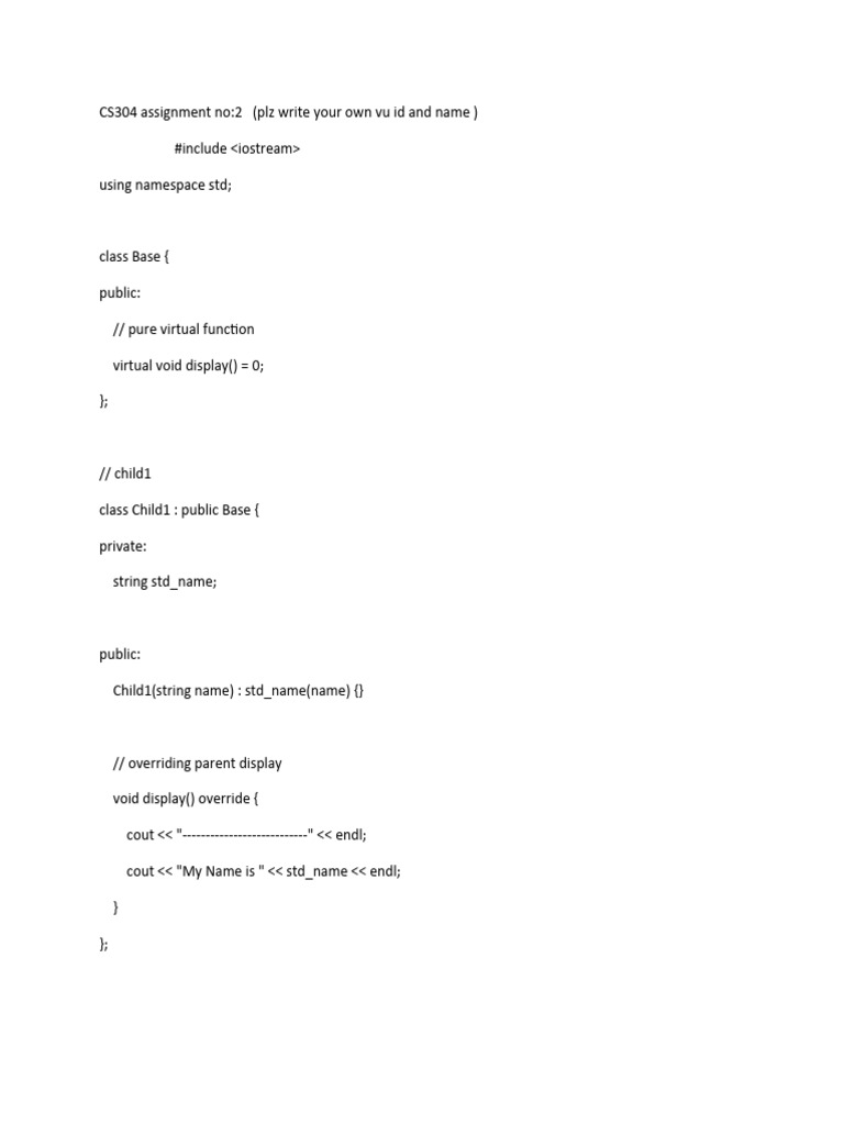 Cs304 Assignment 2 Solution 2024 | PDF | Computers