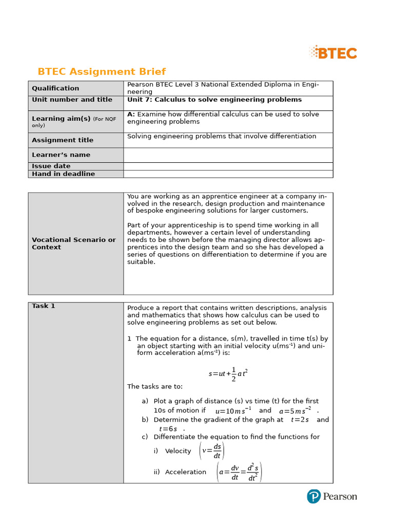 Calculus in Engineering Problem Solving | PDF | Calculus | Derivative