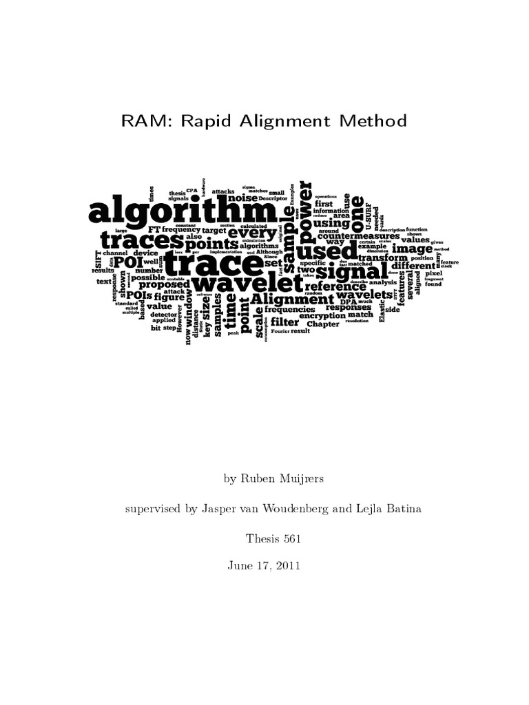 Ram Rapid Alignment Method Pdf Stationary Process Cryptography