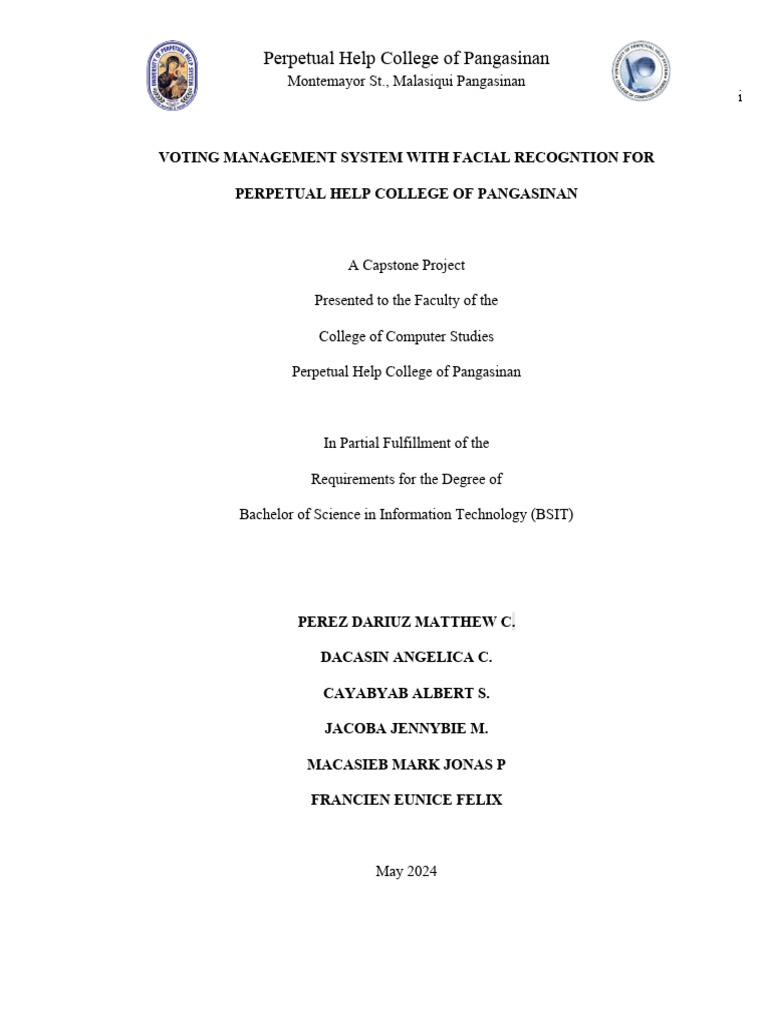 CHAPTER-1-2-Voting-Management-System Using Facial Recognition | PDF | Voting | Electronic Voting