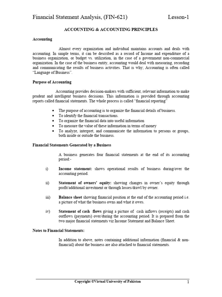 Lesson 01 | PDF | Equity (Finance) | Balance Sheet