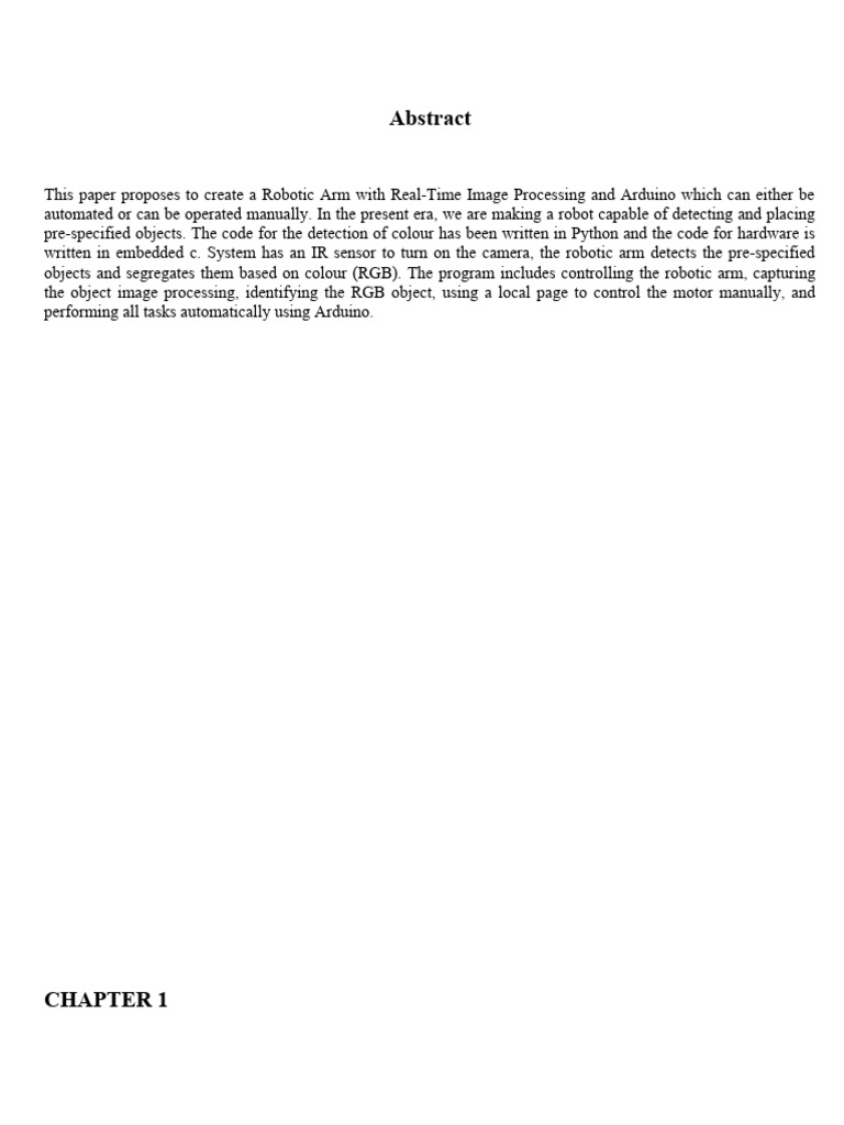 Pick and Place Arduino REPORT | PDF | Rectifier | Infrared