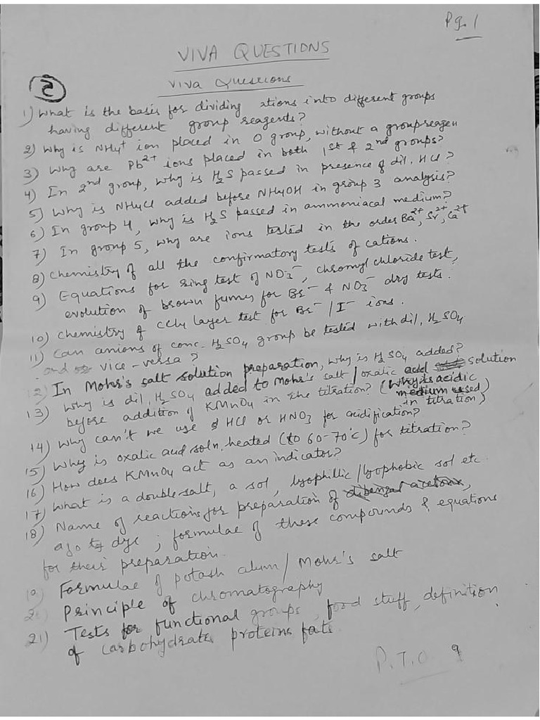 Viva Questions | PDF