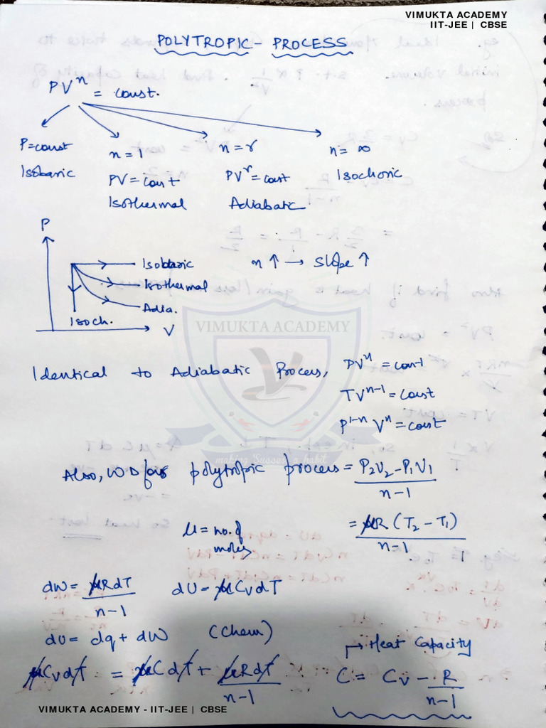 Polytropic Process | PDF