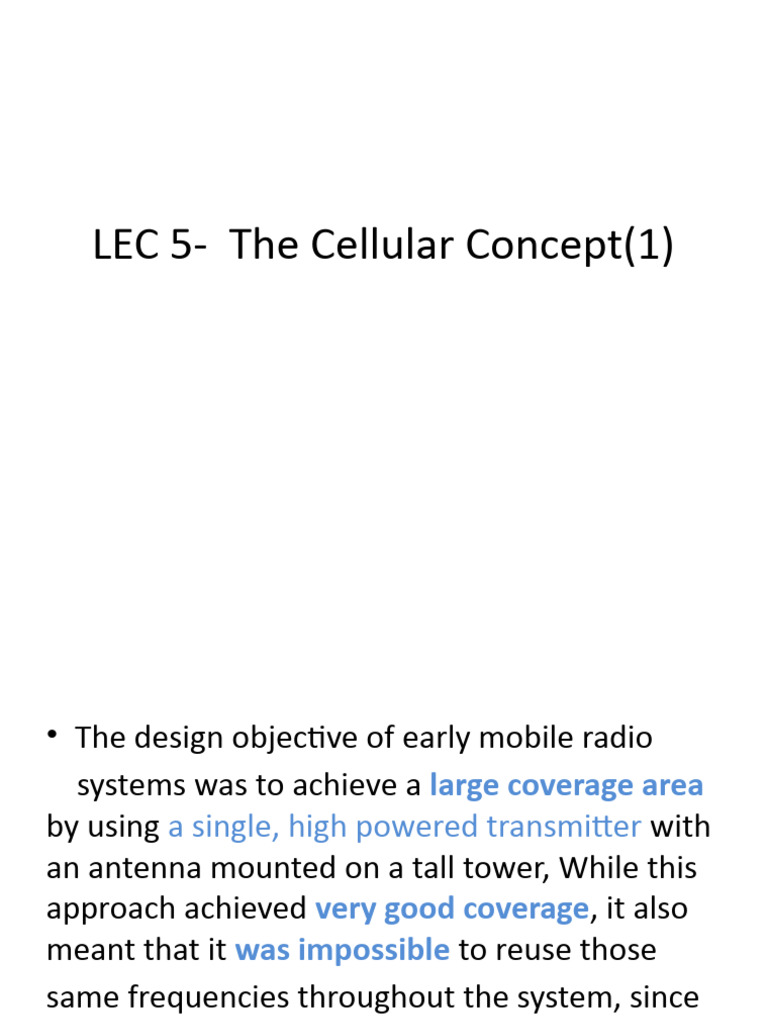 L3 The Cellular Concept | PDF | Cellular Network | Radio L3 The Cellular Concept | PDF | Cellular Network | Radio