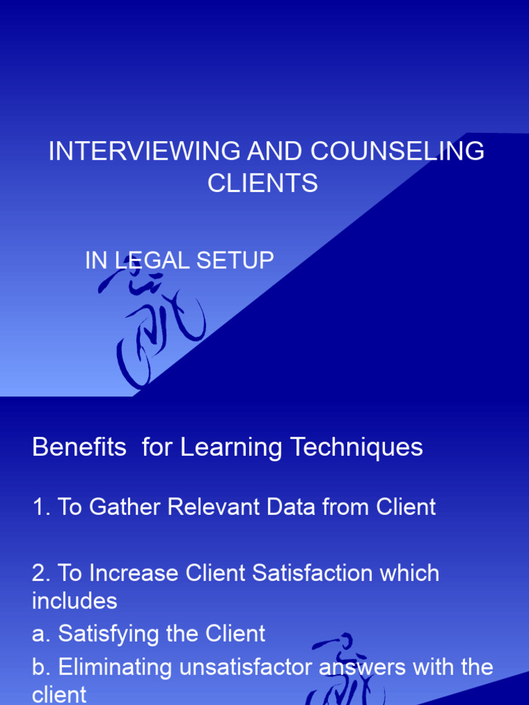 Method of Client Councling | PDF