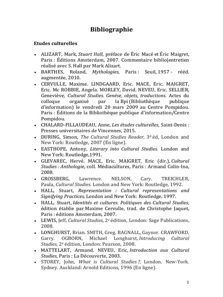 Cultural Studies Biblio | PDF | Gilles Deleuze | Sexe