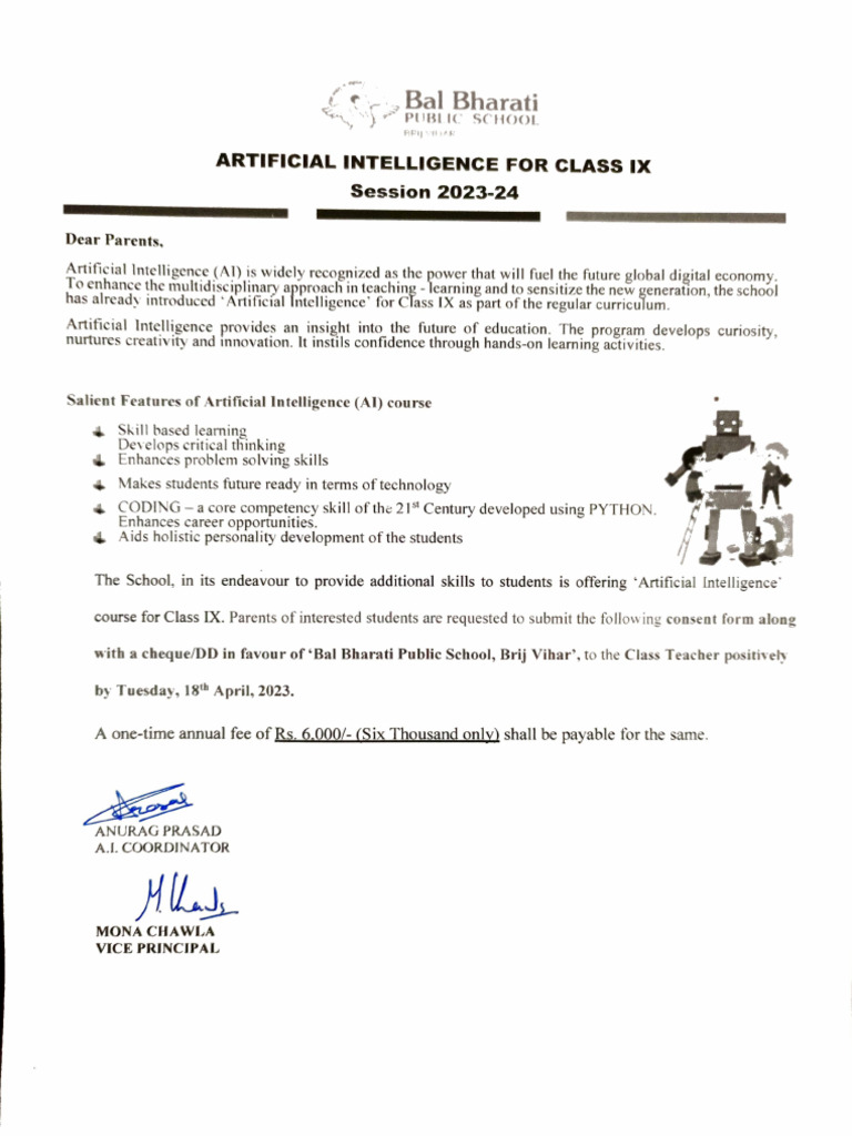 Artificial Intelligence (Class IX) | PDF Artificial Intelligence (Class IX) | PDF