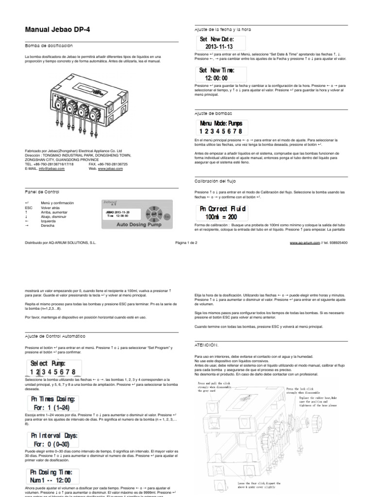 Manual Jebao DP-4 | PDF