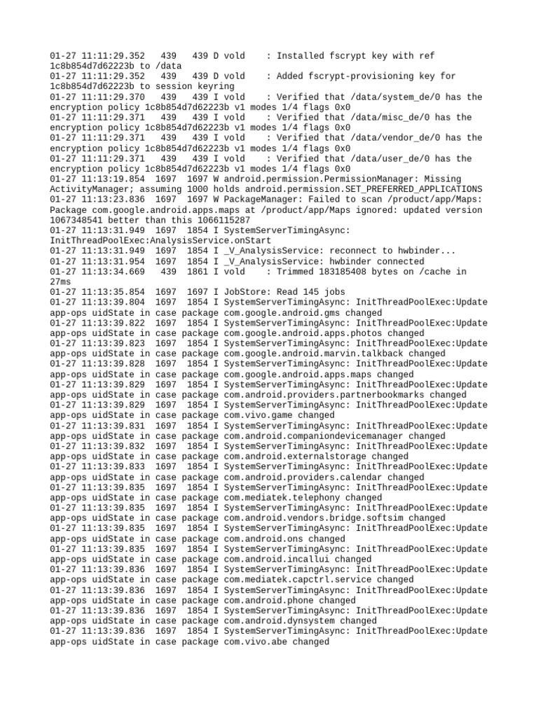 Log | Download Free PDF | Information Technology | Operating System Technology