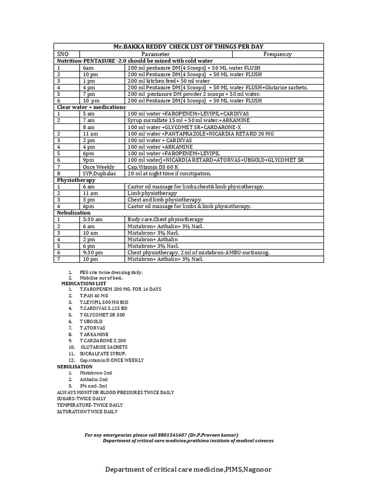 Bed Idden Format For Patients | PDF | Medical Treatments | Health Care