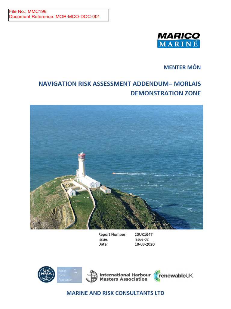 ORML1938 MDZ - A28.15 MMC196 MOR-MCO-DOC-001 Navigation Risk Assessment ...
