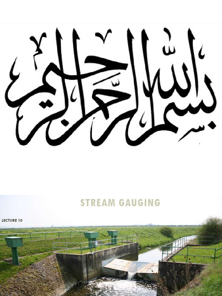 Stream Gauging Methods Overview | PDF | Discharge (Hydrology) | Stream