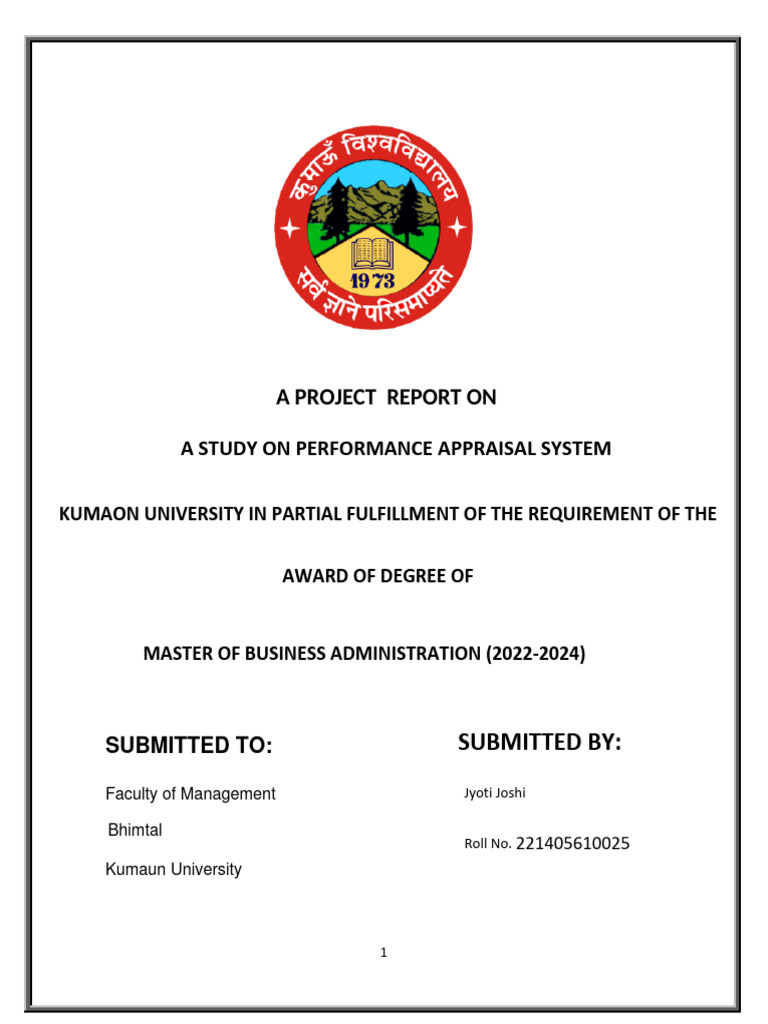 Jyoti Joshi Report | PDF | Performance Appraisal | Educational Technology