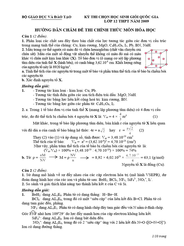 De Thi HSG QG 2009 | PDF