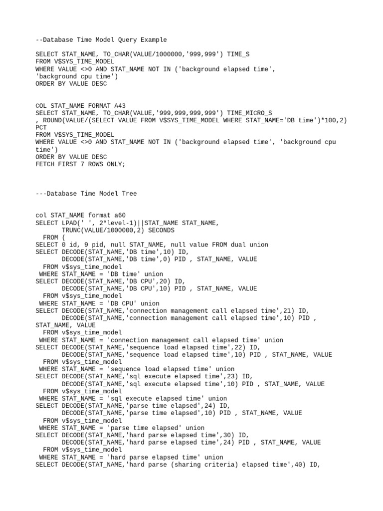 Time Model Querys Pdf Data Management Software Software Engineering