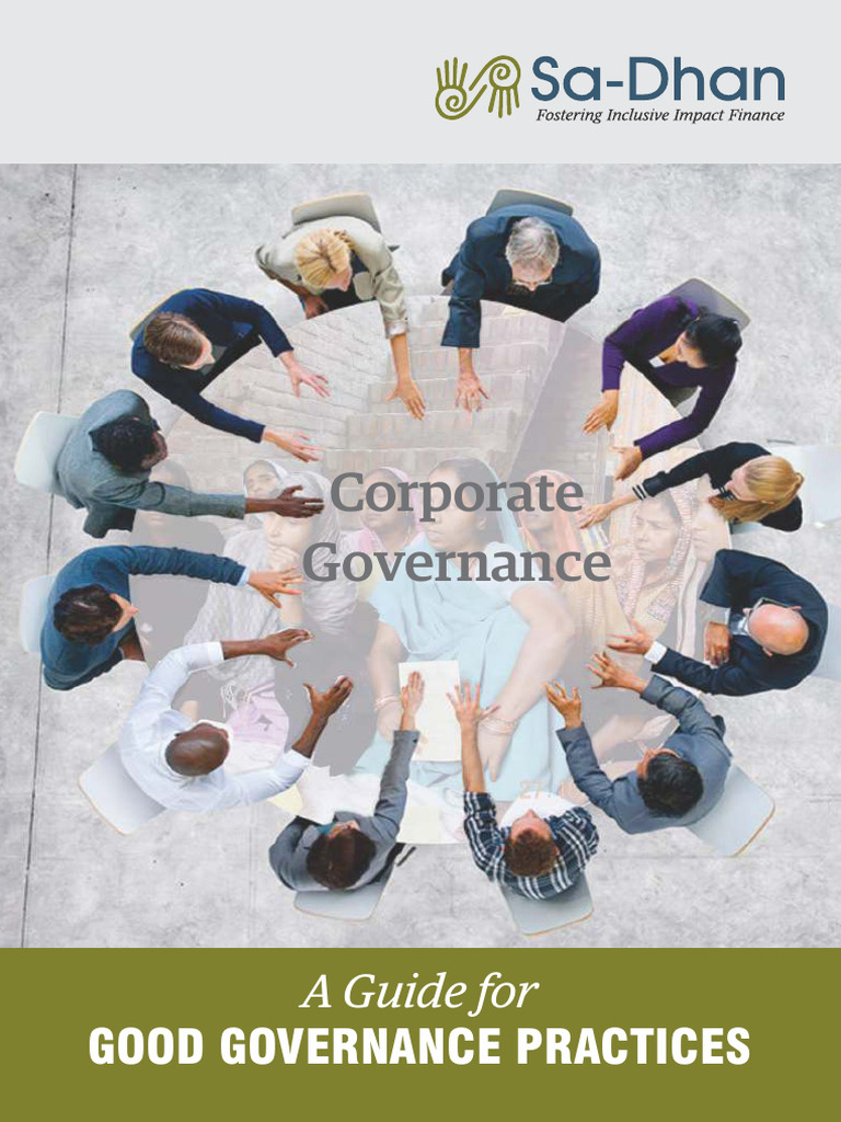 A Guide For Good Governance - F | PDF | Microfinance | Governance