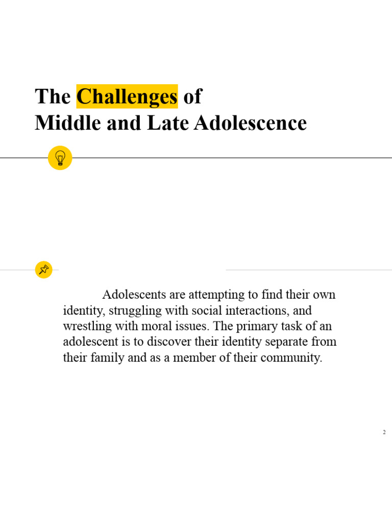 The Challenges of Middle and Late Adulthood | PDF | Adolescence ...