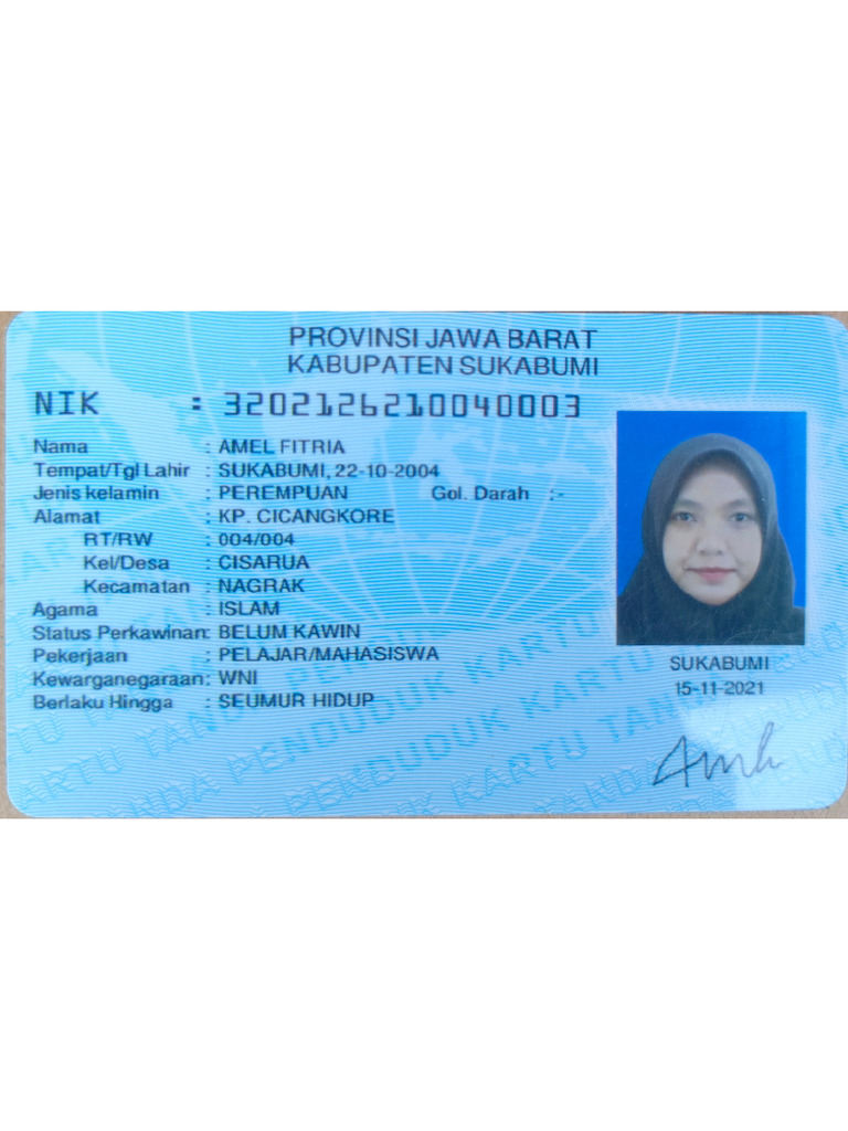 KTP - Amel Fitria | PDF