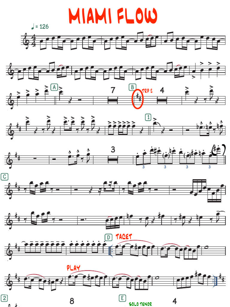 Miami Flow Trumpet 1 | PDF