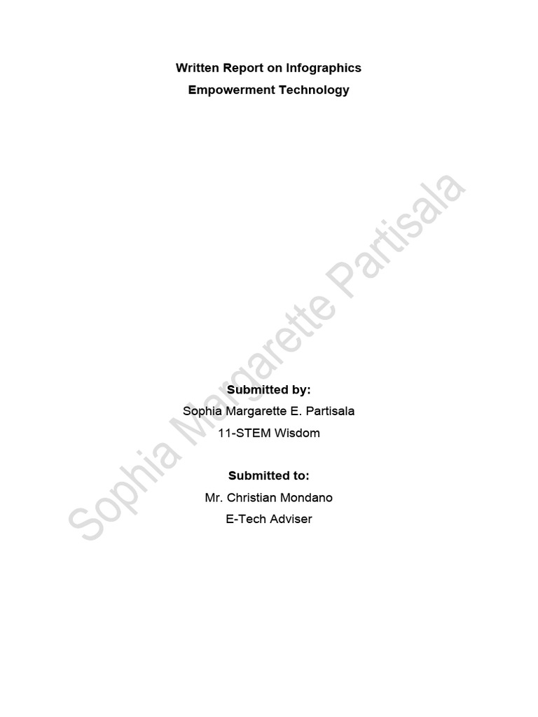 Written Report On Infographics | PDF | Infographics | Microsoft Word